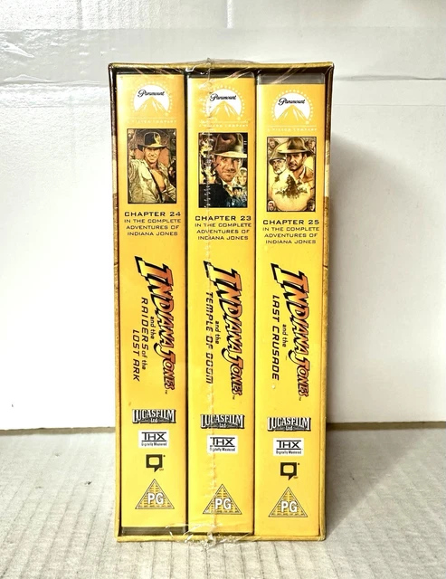 INDIANA JONES TRILOGY VHS BOX SET (Brand New & Factory Sealed) £62.08 ...