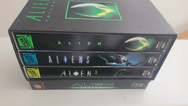 ALIEN TRILOGY 3 VHS Box Set + Resurrection Movie Vintage Collectibl ...