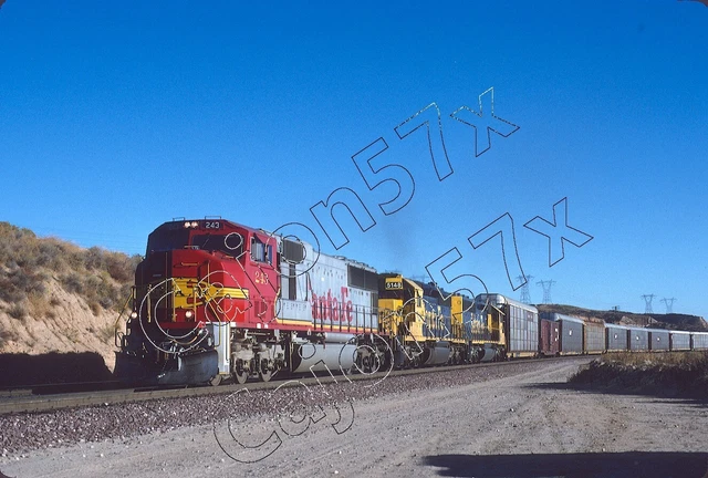 ORIGINAL SLIDE - ATSF Santa Fe SD75 215 NEUF ! At Kansas City, KS. 11/95 EUR 3,62 - PicClick FR