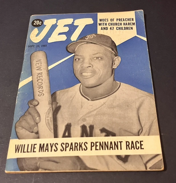 JET MAGAZINE SEPT 23, 1965 WILLIE MAYS SPARKS PENNANT RACE £38.97 ...