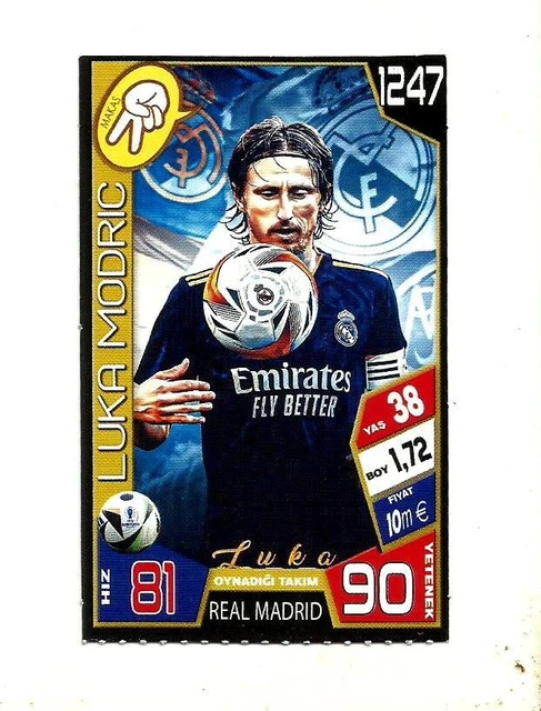 CARTA CALCIO 2024 Futbol Ateşi - Modric 2 - R. Madrid - stampata in ...