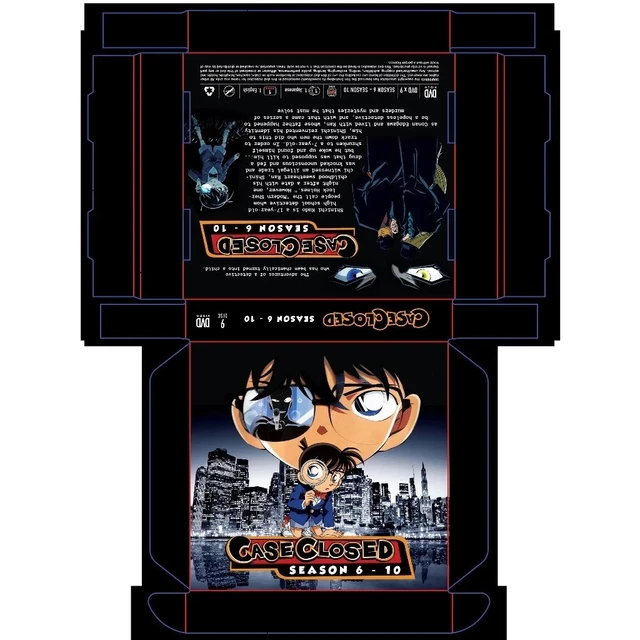 DETECTIVE CONAN CASE Closed Season 6-10 Anime DVD English Sub Original ...