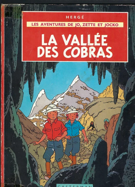 LES AVENTURES DE Jo, Zette et Jocko la vallée des cobras 4e plat B35 ...