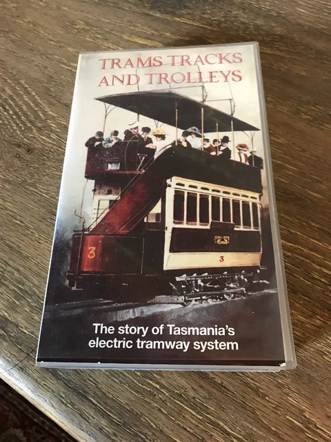 TRAMS TRACKS AND trolleys - video tape VHS The Story Of trasmania ...