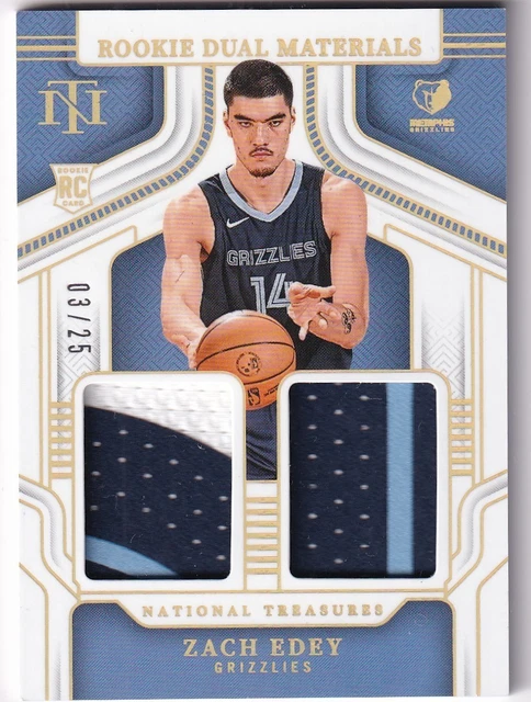 2024-25 PANINI NT NBA No. RDM-ZED Zach Edey Novato Parche Oro 3/25 EUR ...