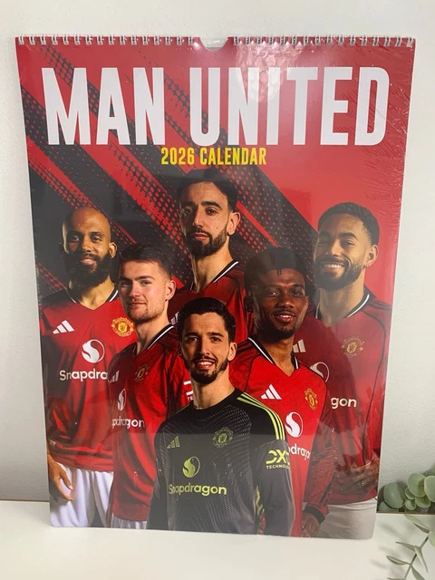 MANCHESTER UNITED FC 2026 Calendar £6.50 - PicClick UK