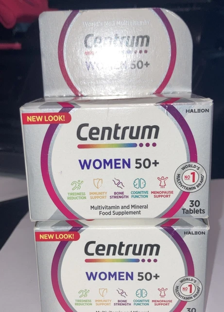 CENTRUM WOMEN 50 Plus Multivitamin 2 X 30 Tablets In Total 60 New EXP ...