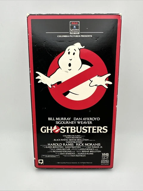 GHOSTBUSTERS VHS 1985 Supernatural Comedy Bill Murray Red Border Full ...