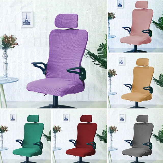 HOUSSE DE CHAISE D'ordinateur De Bureau Extensible Et Pivotante Housse ...