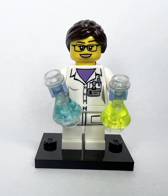 GENUINE LEGO CMF Series 11 Scientist Minifigure Complete With Baseplate ...
