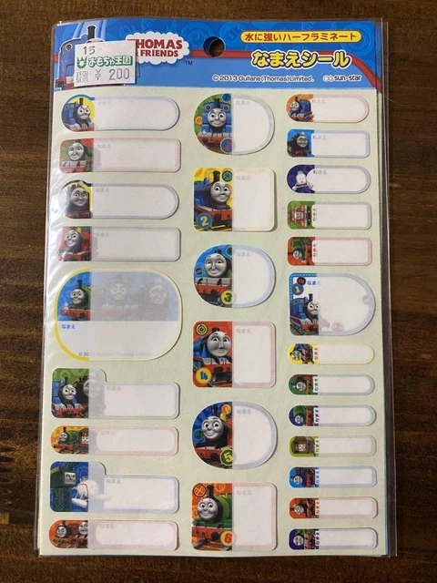 THOMAS THE TANK Engine Name Sticker from japan Rare japanese Good ...