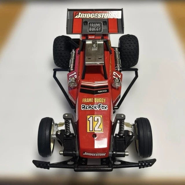 NIKKO RODIO CONTROL Car 1/14 Frame Buggy Black Fox Red Body W/BOX F/S ...
