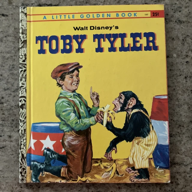 WALT DISNEY'S TOBY Tyler Little Golden Book 1960 $2.99 - PicClick