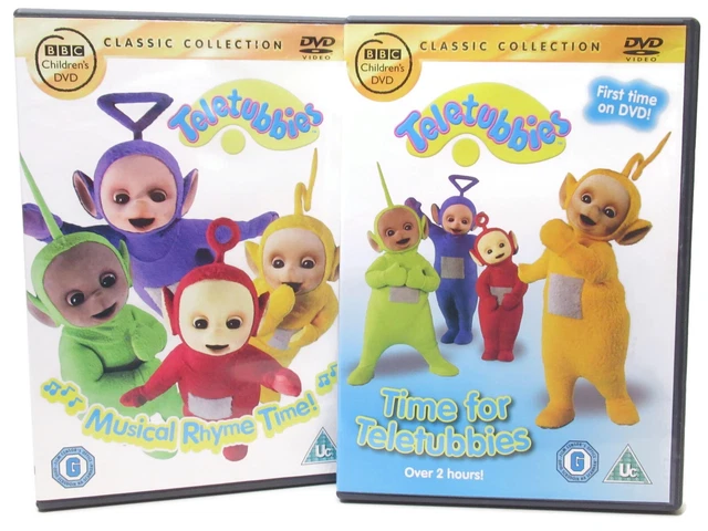 TELETUBBIES DVD BUNDLE Musical Rhyme Time Cbeebies Kids Educational ...