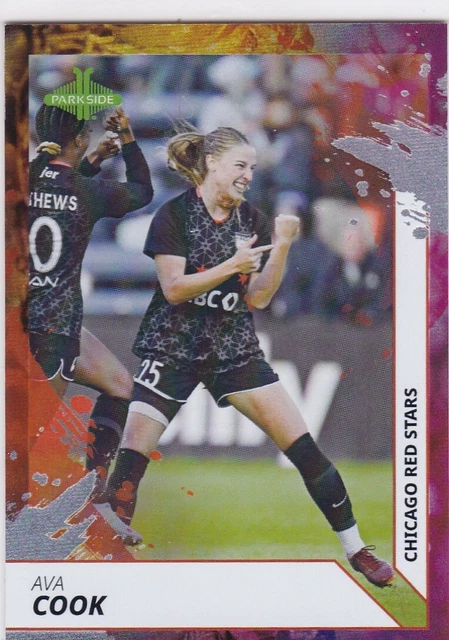 2024 PARKSIDE NWSL Lamina d'argento #171 Ava Cook LAMINA SCINTILLANTE ...