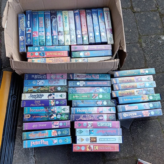 JOB LOT OF 40+ Disney Vhs Tapes £14.99 - PicClick UK