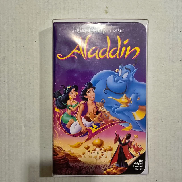WALT DISNEY'S ALADDIN Black Diamond The Classics Collection (VHS, 1993 ...