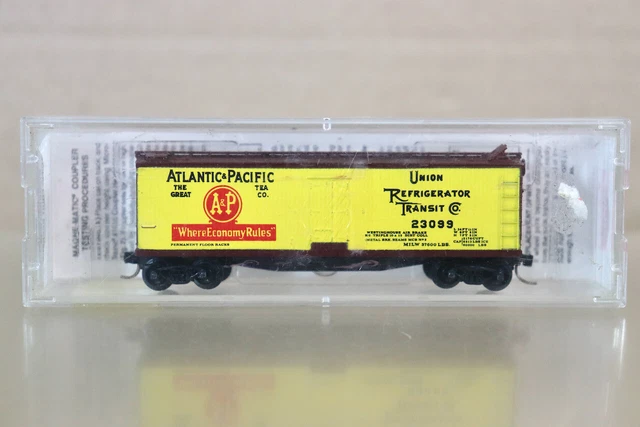 MICRO TRAINS MTL 49500 N GAUGE ATLANTIC PACIFIC 40' WOOD REEFER CAR ...
