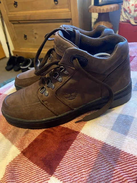 TIMBERLAND BROWN LEATHER chukka boots vintage 7.5M US UK 7 great Used ...