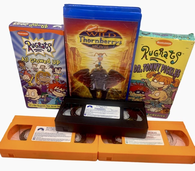 NICKELODEON 3 RUGRATS,VHS Dr. Tommy Pickles, Wild Thornberrys ,ALL ...