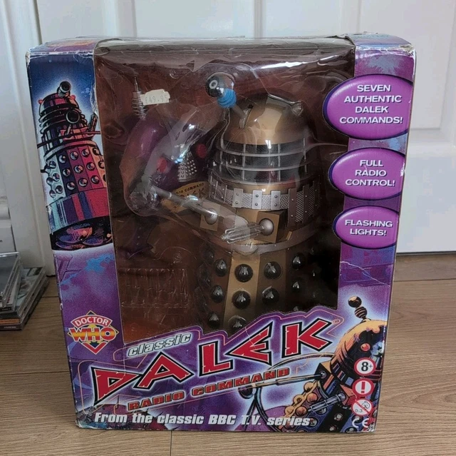 DOCTOR WHO CLASSIC Radio Controlled Dalek Toy Boxed, Remote, Gold/Black ...