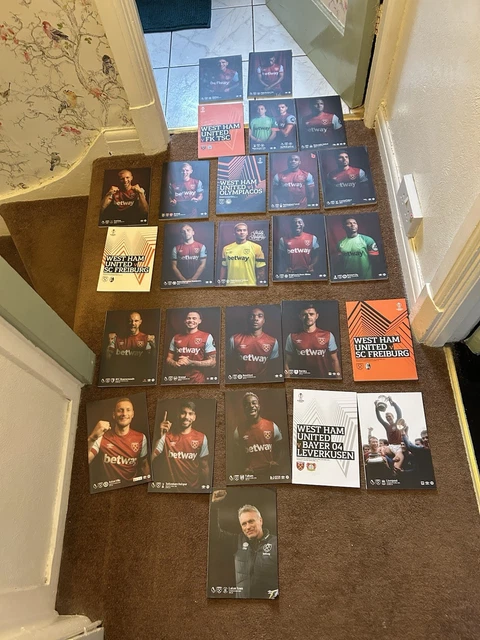 WEST HAM HOME Programmes 2023/2024 Complete Season Mint Condition £26. ...