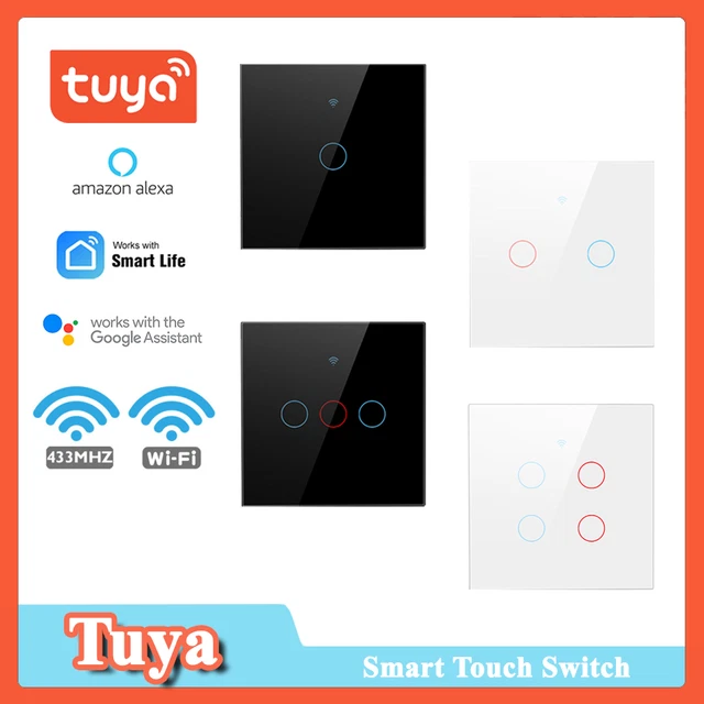 Panneau De Commutation Tactile Mural Intelligent Tuya 1 2 3 4gang