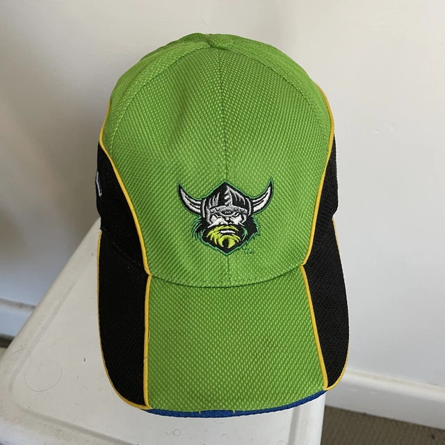 NRL CANBERRA RAIDERS Hat Green ISC Polyester Rugby League Embroidered £ ...