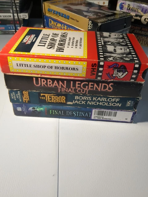 HORROR VHS LOT Final Destination 2/Urban Legends/Little Ship Of Horrors ...