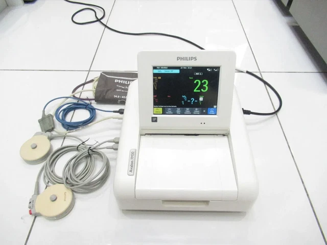 PHILIPS AVALON FM30 Fetal Maternal Toco+Us Ultrasound Transducer Probes ...