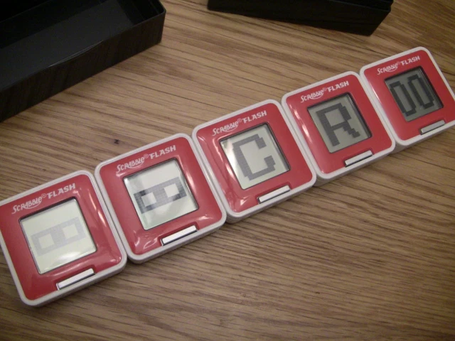 SCRABBLE FLASH BY Hasbro Electronic Spelling Word Game With Box $20.97 ...
