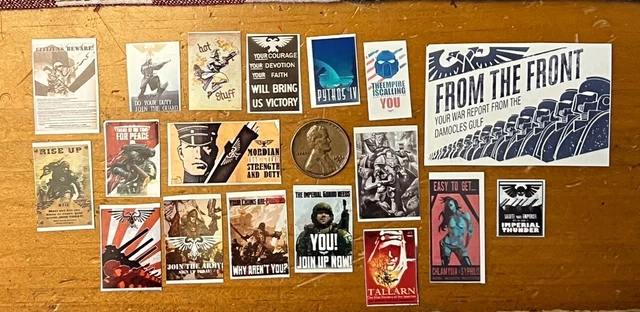 28MM 40K SCI Fi LEGION Empire Propaganda Poster Warhammer Terrain £4.70 ...