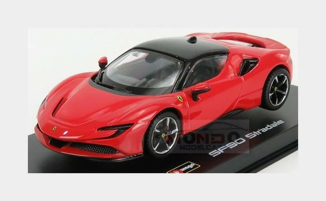 FERRARI SF90 HYBRID Stradale 2019 Con Vetrina With Showcase BURAGO 1:43 ...
