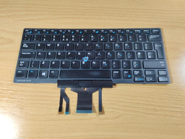 DELL LATITUDE E5470 UK QWERTY BACKLIT KEYBOARD - 0K9V28 £13.95 ...
