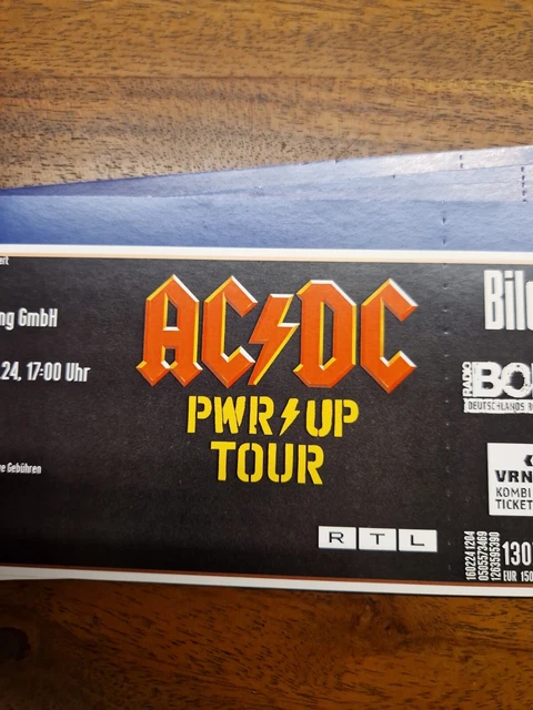 4X AC/DC Tickets Hockenheimring 13.07.24 INNENRAUM STEHPLÄTZE EUR 170 ...