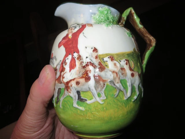 ROYAL DOULTON FOX hunting jug bone china rare relief moulding ...