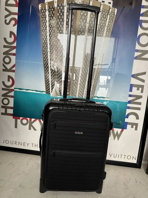 RIMOWA BOLERO HYBRID 37L Carry On Suitcase Black 2 Wheel Cabin Rare ...