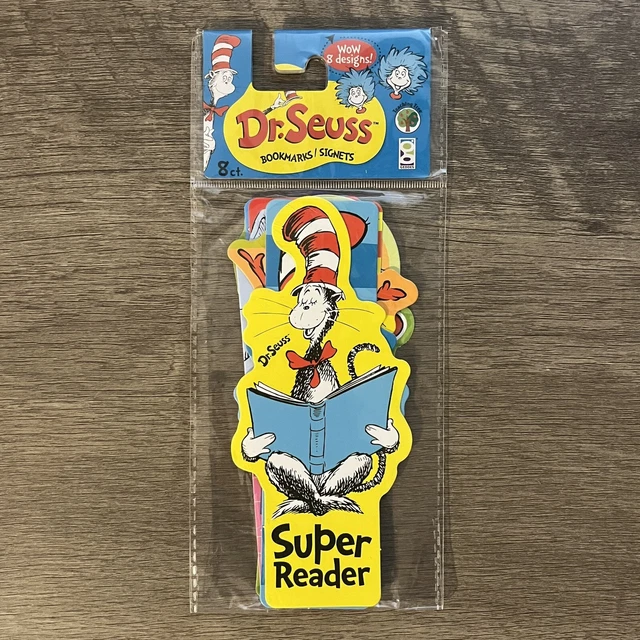 DR. SEUSS BOOKMARKS Pack of 8 | Kids School Supplies Fun Bookmark £9.01 ...