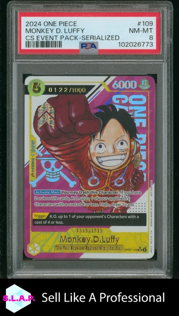 MONKEY D. LUFFY Cs Event Pack-Serialized One Piece Championship 2024 ...