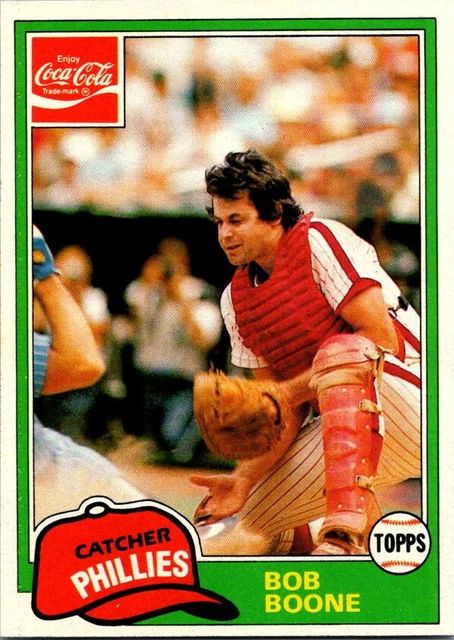 BOB BOONE 1981 Topps Coca Cola Philadelphie Philles #1 EUR 3,78 ...