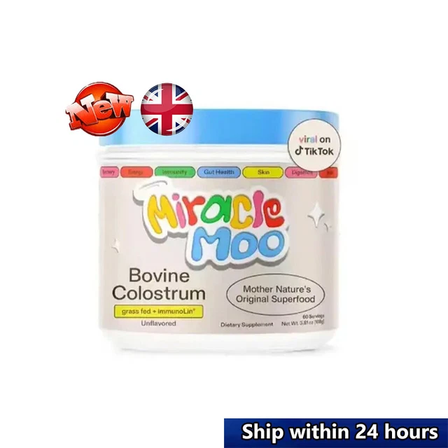 MIRACLE MOO BOVINE Colostrum Powder (60 Servings) - 108g £12.49 ...