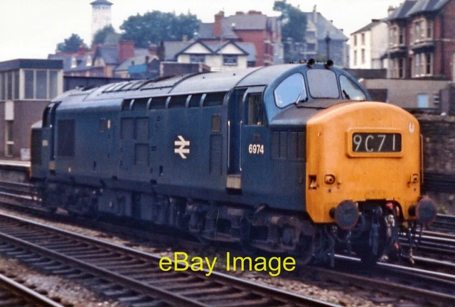 PHOTO RAILWAY 6X4 Class 37 D6974 Light Engine at Newport Aug 1971 £2.00 ...