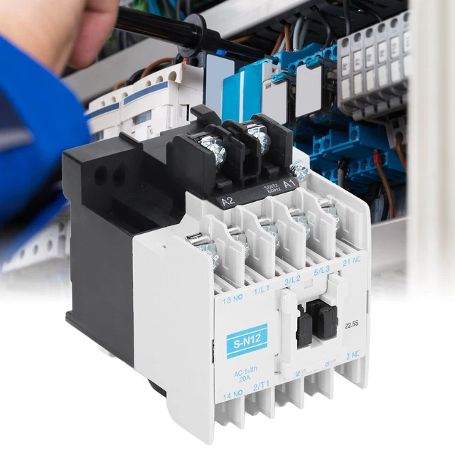 AC CONTACTOR INDUSTRIAL Electric Magnetic 20A 3 Pole ABS Switch 220V ...