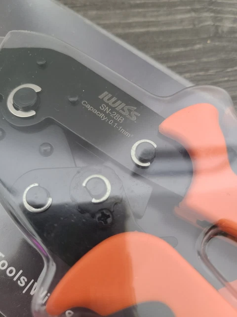 IWISS SN-28B DUPONT Crimping Tool, Ratchet Crimper 0.1-1.0mm² (AWG28-18) £28.38 - PicClick UK