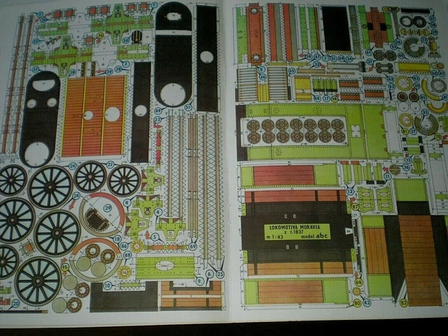 VINTAGE CZECHOSLOVAK PAPER Model Steam Locomotive MORAVIA 1837 Robert ...