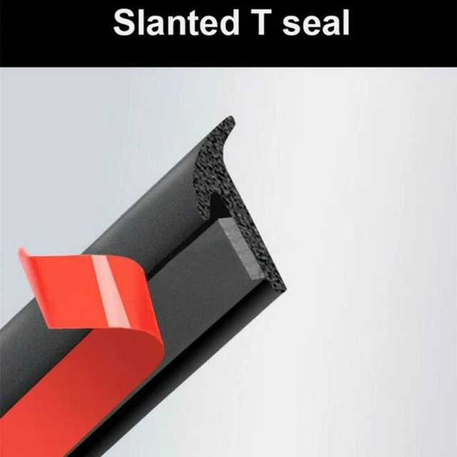 RUBBER SEALING STRIP Inclined T-shaped Weatherproof edge Trim strip ...