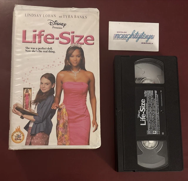 LIFE-SIZE (VHS, 2000) Disney Lindsay Lohan Tyra Banks Clamshell Rare £ ...
