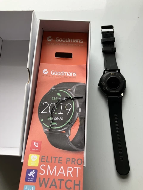 GOODMANS ELITE PRO Smart Watch. GPS. Touch Screen. Nero EUR 18,60 ...