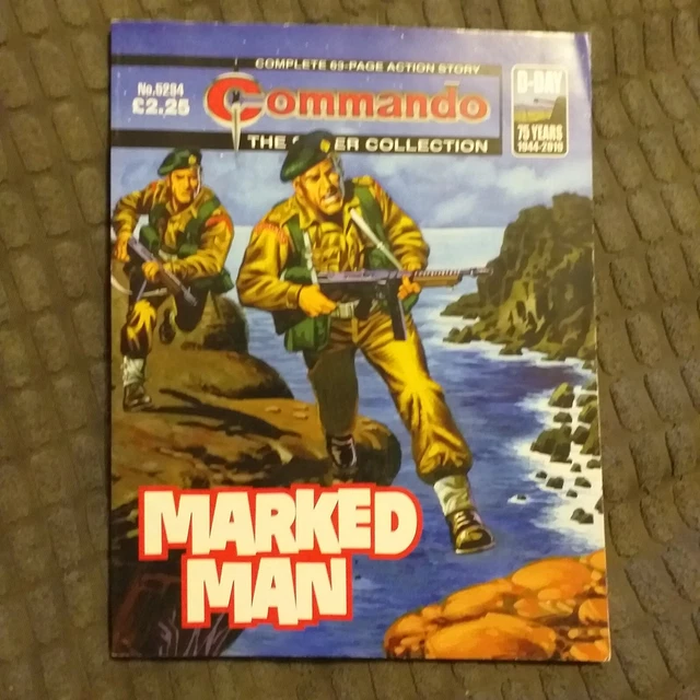 COMMANDO COMIC N.O. 5234 Marked Man 01 / Jun / 2019 D-Day 75 Years 1944 ...