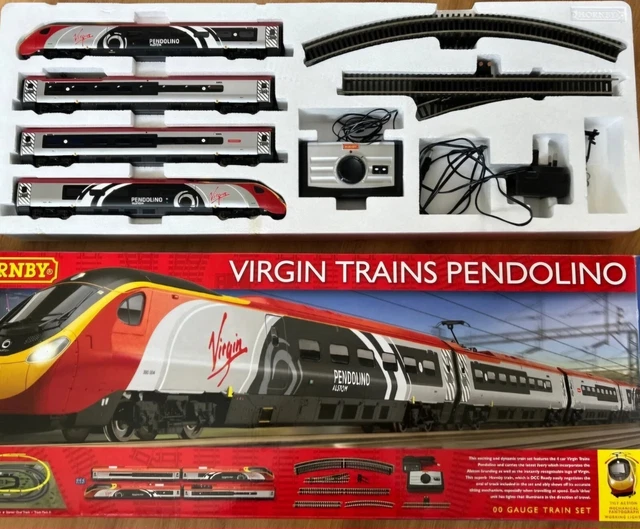 HORNBY R1155 OO Gauge Virgin Trains Pendolino Train Set - VGC Boxed. £ ...